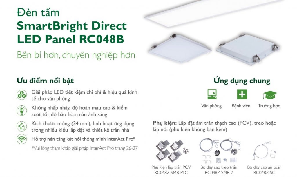 Đèn led panel RC048B 36W Philips